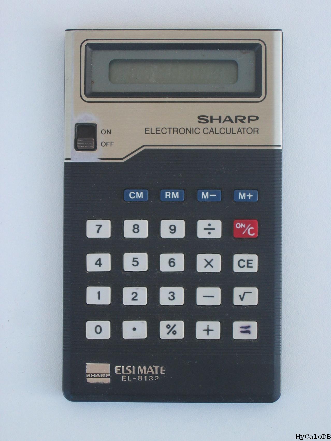Sharp EL-8133 ELSIMATE | IT History Society